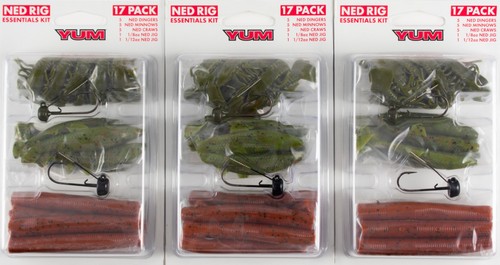 (LOT OF 3) YUM NED RIG ESSENTIALS KIT 2 (17 PIECE) YNEDKT2 CR2206 | eBay