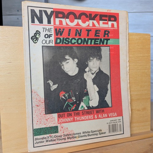 New York Rocker Magazine Issue 35 January 1981 Johnny Thunders NO LABEL ...