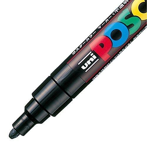UNI POSCA Paint Markers Medium Point Marker Tips PC-5M Assorted Ink 8 ...