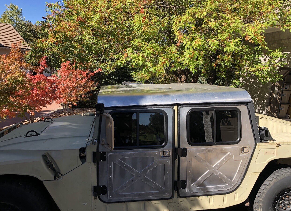 Four Passenger Hard Top, Aluminum Roof, fits Military HUMVEE M998 4 Man ...