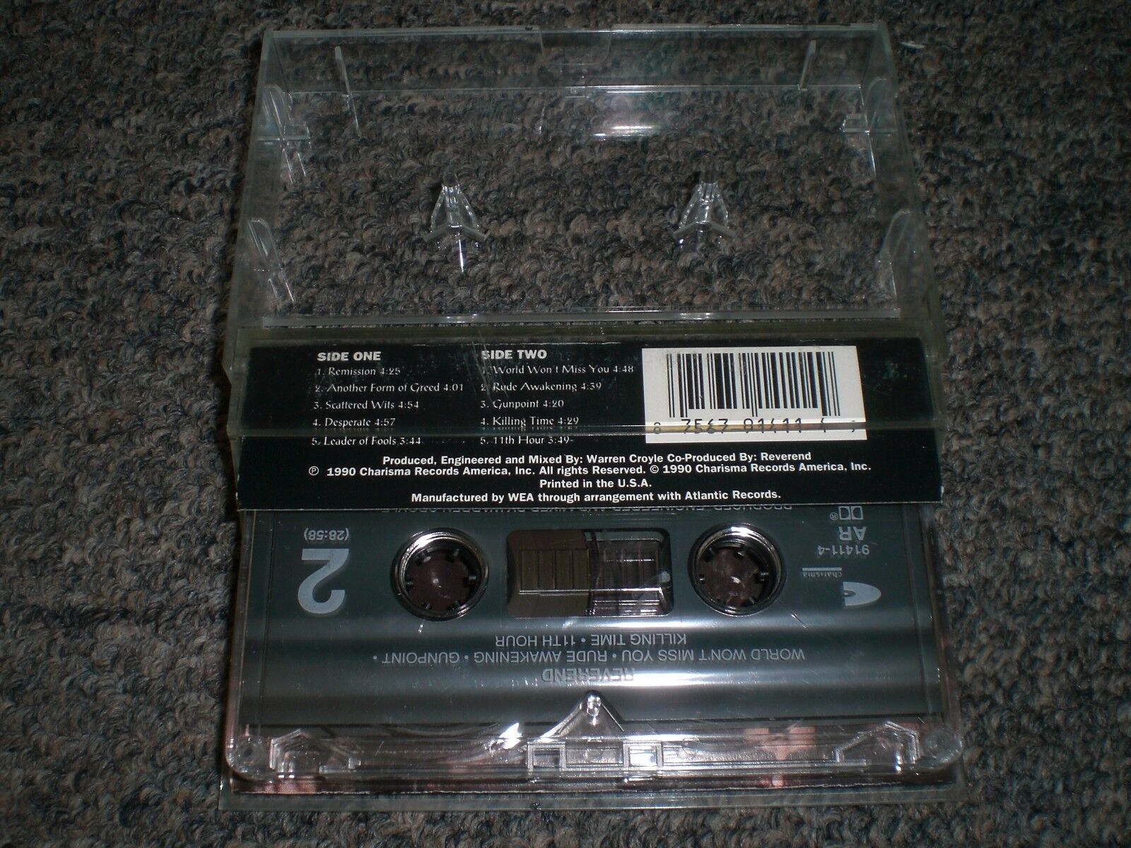 Reverend~World Won't Miss You~1990 Metal~RARE~Charisma Records~FAST ...