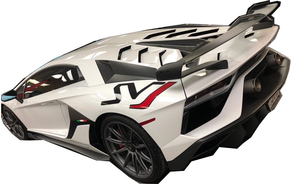 Lamborghini Aventador White And Red