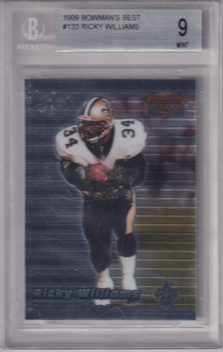 Ricky Williams 1999 Bowman's Best Football Rookie Card # 133 BGS Graded ...