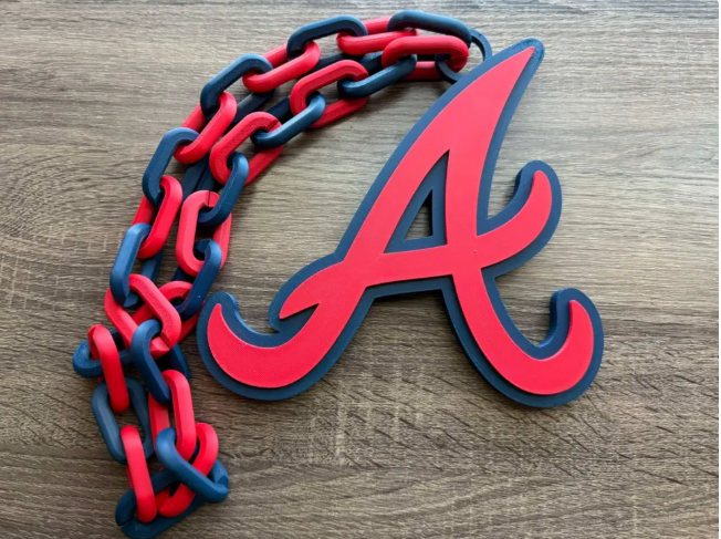 Atlanta Braves 3D Printed Sports Chain, Necklace | eBay