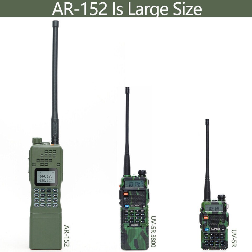 2SET BAOFENG AR152 15WATT UHF/VHF TACTICAL TWO WAY RADIO WALKIE TALKIE ...