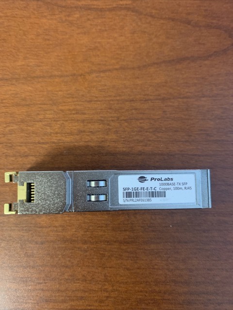 PROLABS SFP-1GE-FE-E-T-C 1000BASET COPPER TRANSCEIVER 100M RJ45 JUNIPER ...