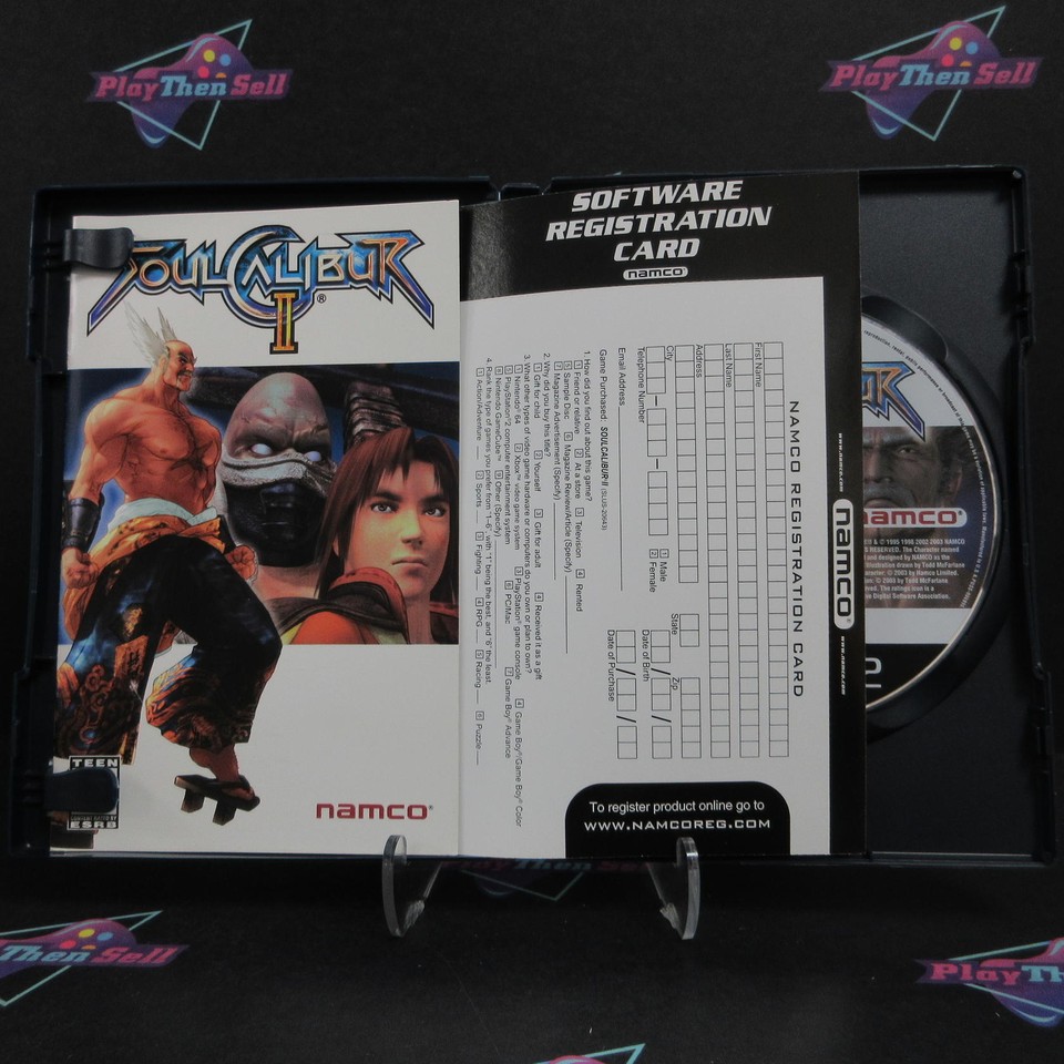 Soul Calibur 2 PS2 PlayStation 2 + Reg Card / Bonus Disc Complete - 1 ...