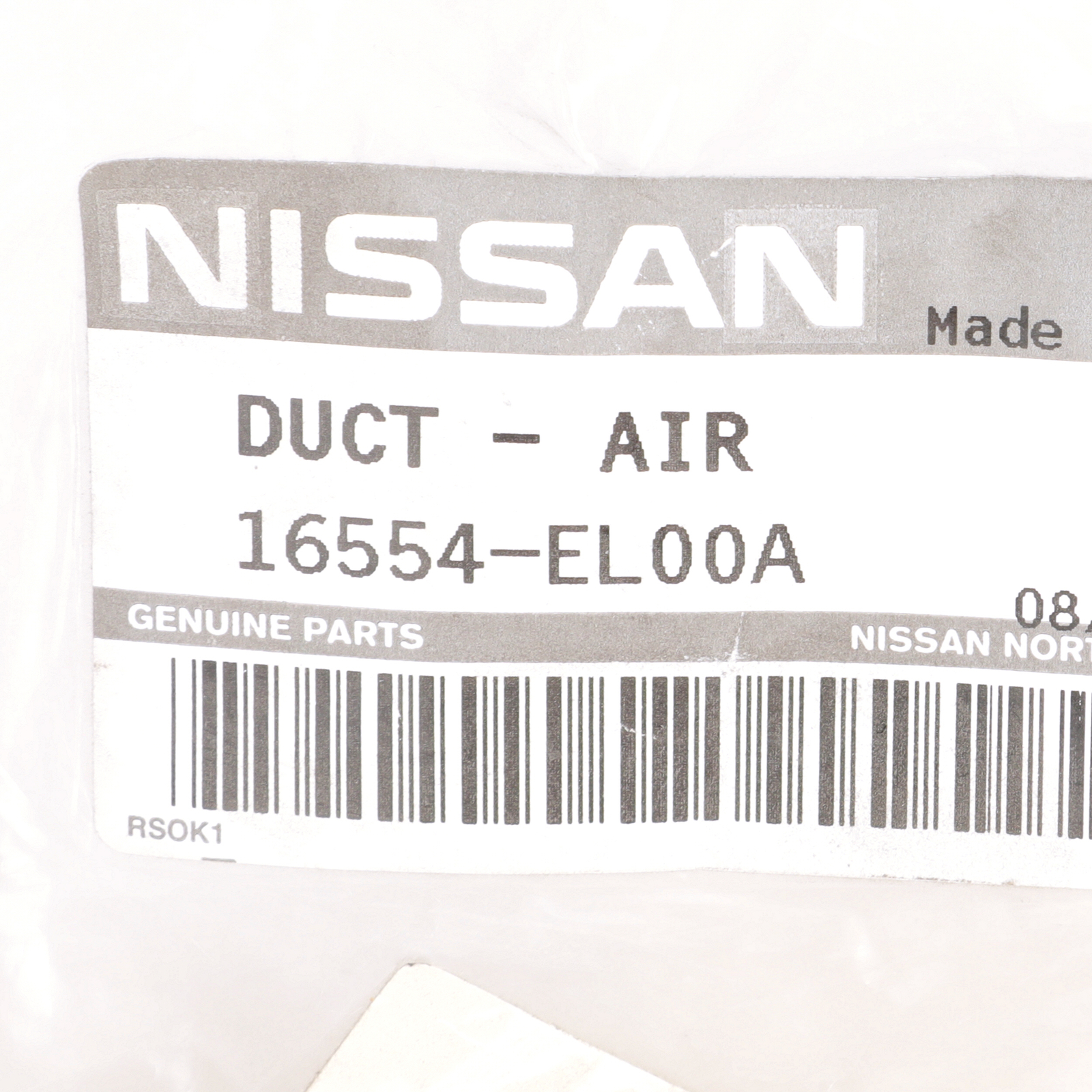 OEM NEW Genuine 2007-2012 Nissan Versa 1.8L Air Intake Inlet Duct 16554 ...