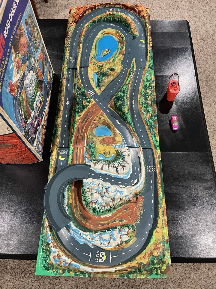 Vintage Mattel Hot Wheels Sizzlers Road Chase Set 1973 w/Pump & Car | eBay