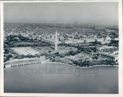 1945 Press Photo Aerial Washington Monument 1940s Washington DC | eBay