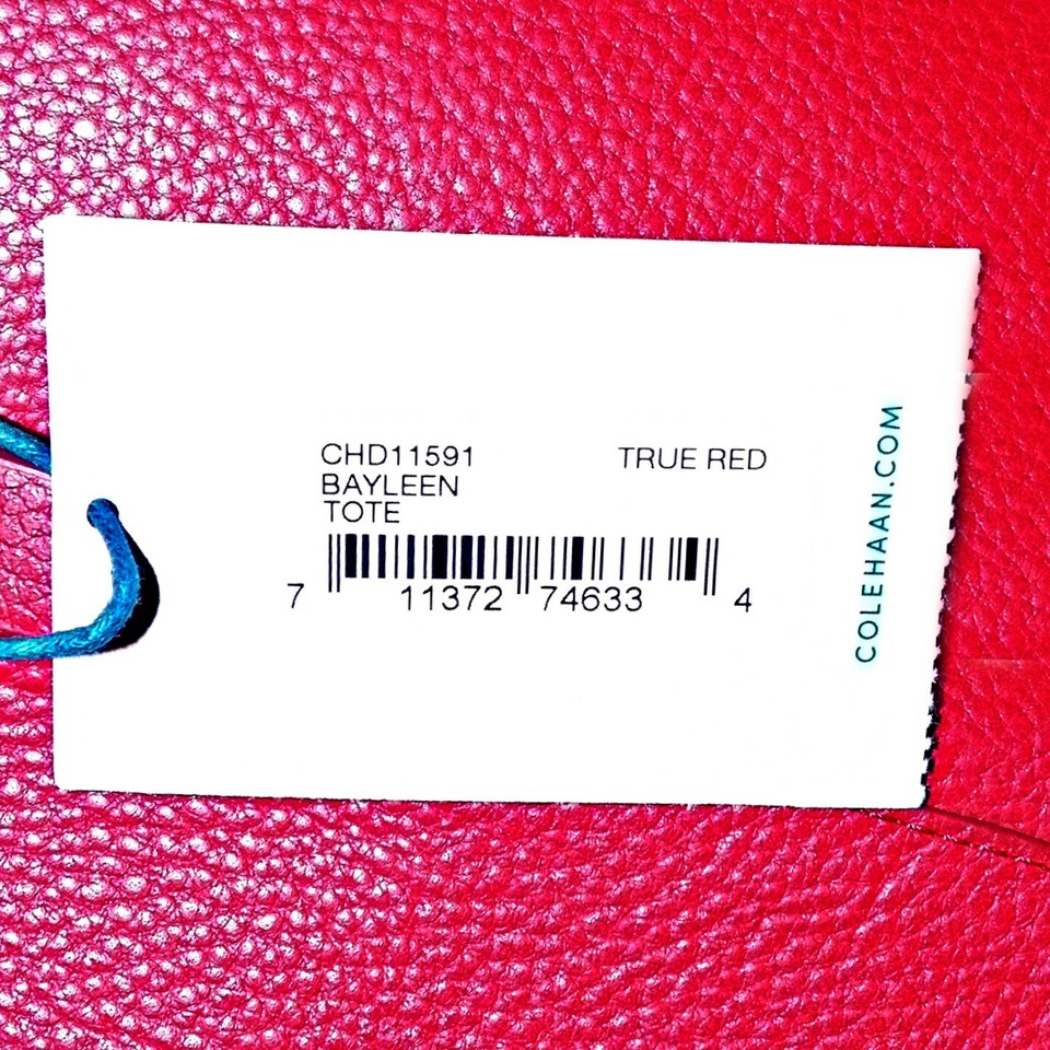 Cole Haan Bayleen Large Pebbled Leather Shopper Tote Bag Laptop Purse ...