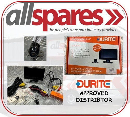 NEW DURITE REVERSE CAMERA SYSTEM 4.3" MONITOR 1/4" CMOS CAMERA IP67 0 ...