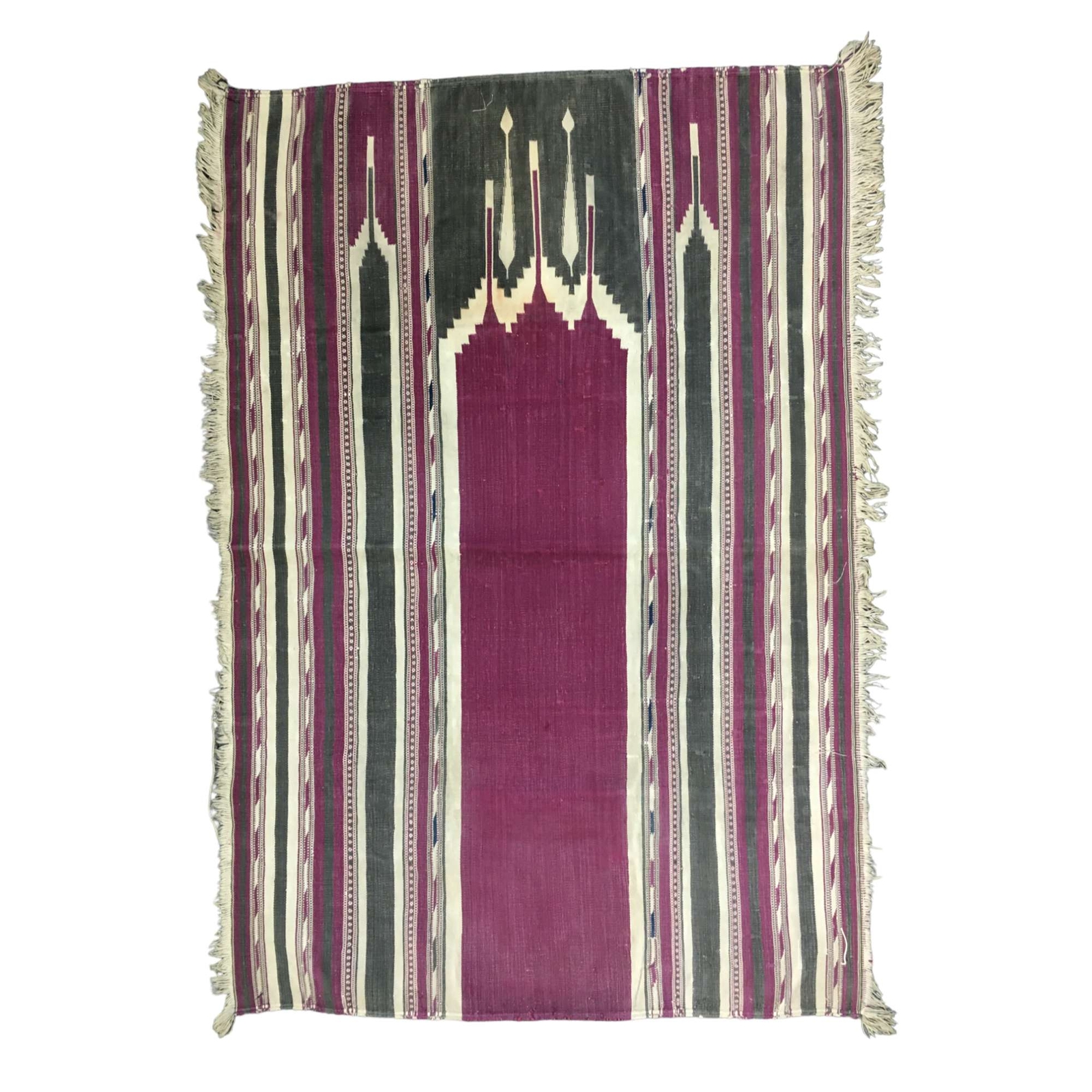 Islamic Prayer Rug Vintage Hand Woven, Musallah Payer Mat Wall Hanging ...