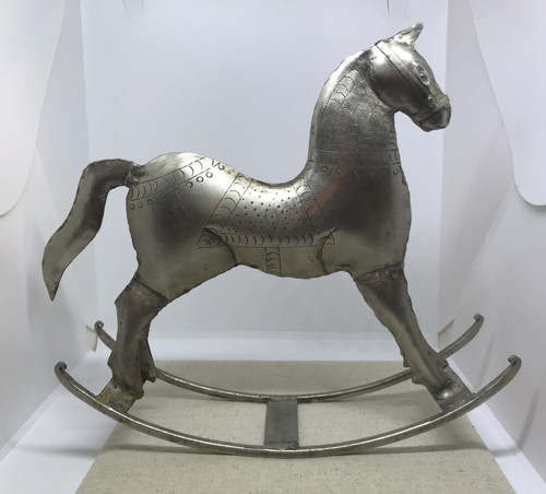 metal rocking horse sculpture figure Decorative Metal Art | eBay