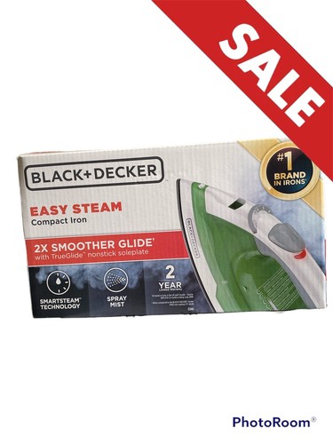 Black & Decker LIME GREEN Easy Steam Iron Compact - Model D340 | eBay