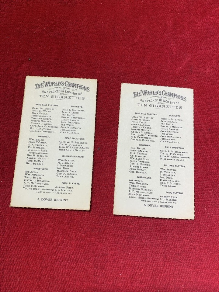 Dover Reprints - 1888 Allen and Ginter Baseball | eBay