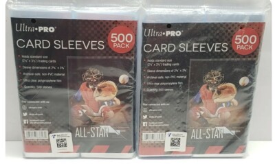 1000 ULTRA PRO Soft CARD SLEEVES NEW Penny Sleeve Sports Trading ...