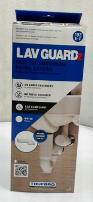 TrueBro 82194 LavGuard2 Fast Fit Undersink Pipe Covers P-Trap EZ ...