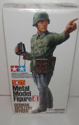 Tamiya 1:25 Metal Model Figure German Artillery Officer #89627 NIB | eBay