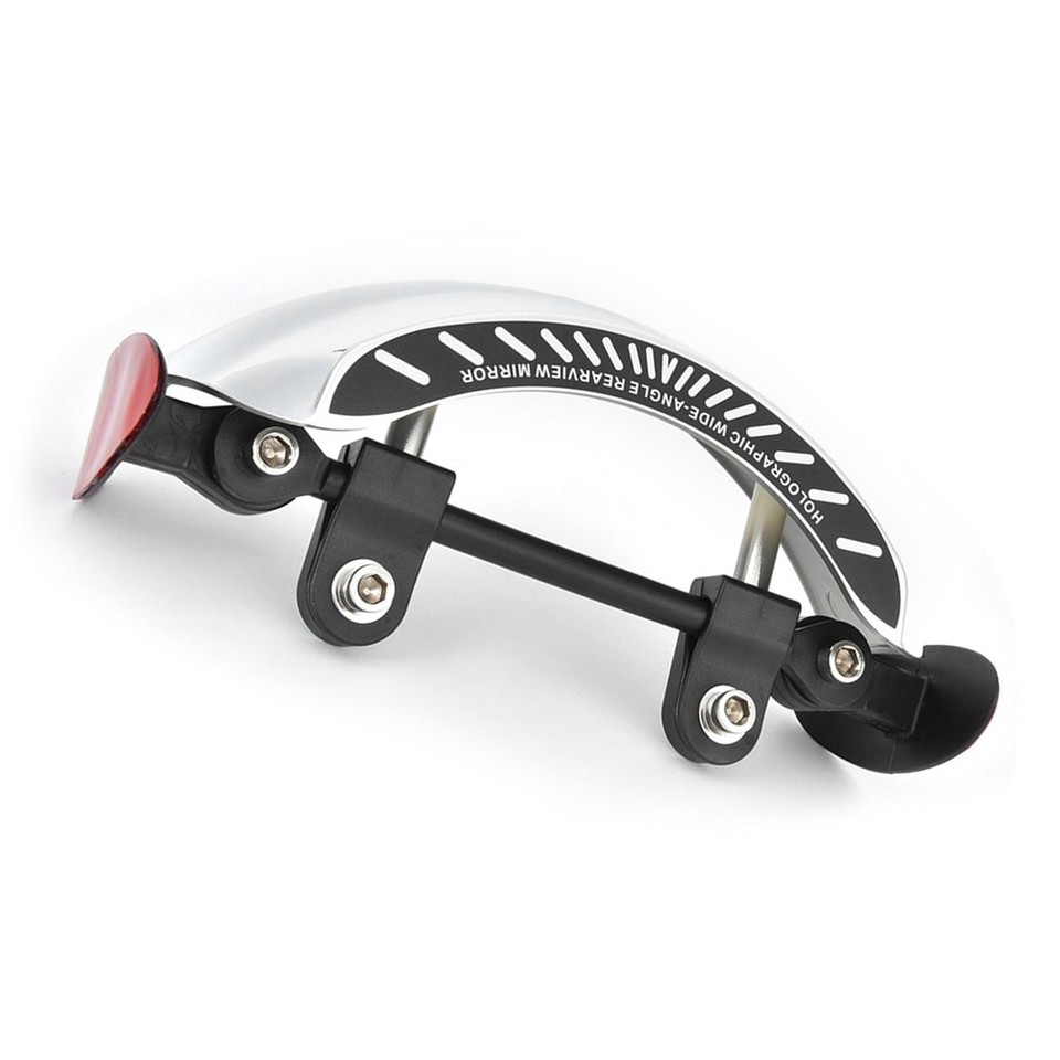 Motorcycle Rear View Chromed 180 Ultra Wide Angle Central Windscreen ...