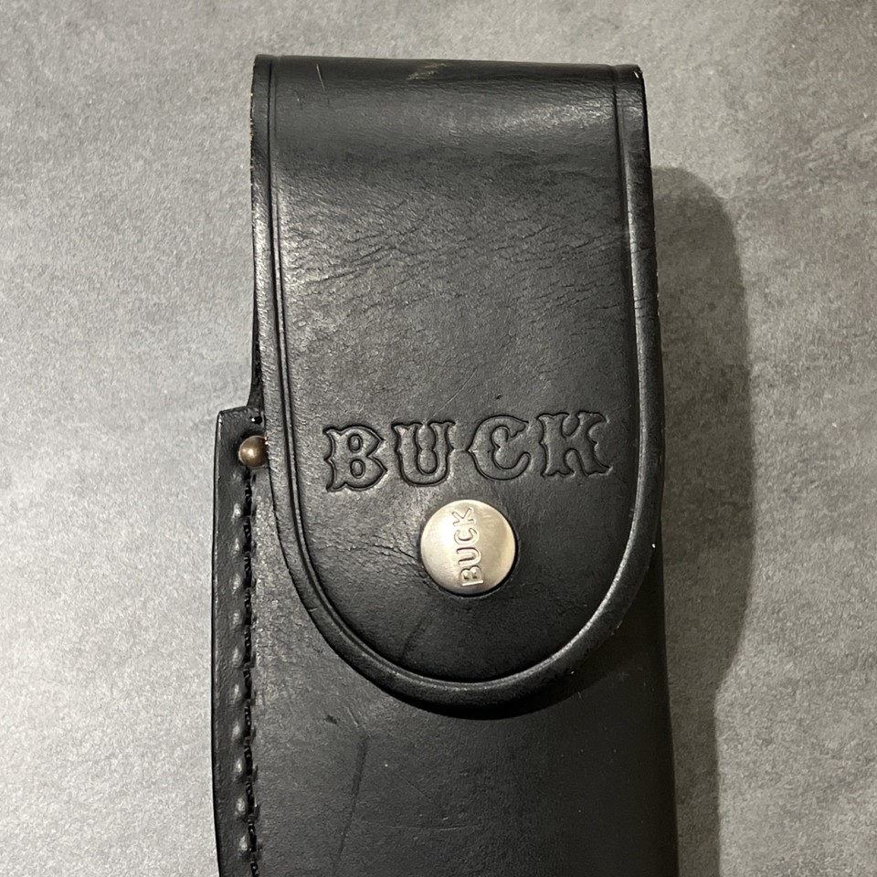 Vintage Buck 120 Hunting Knife with Leather Sheath USA - 3 Line | eBay