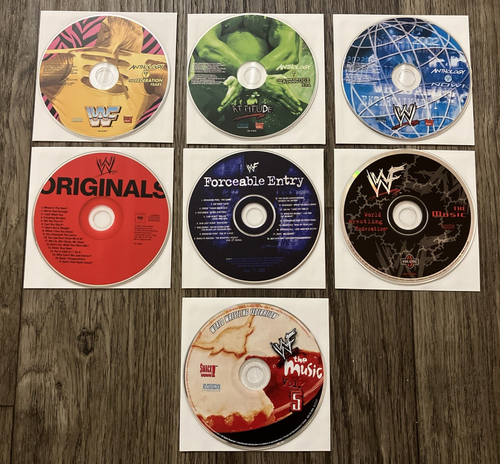 Vintage WWF Wrestling CD Lot of 7 Forceable Entry WWE The Music Anthology | eBay
