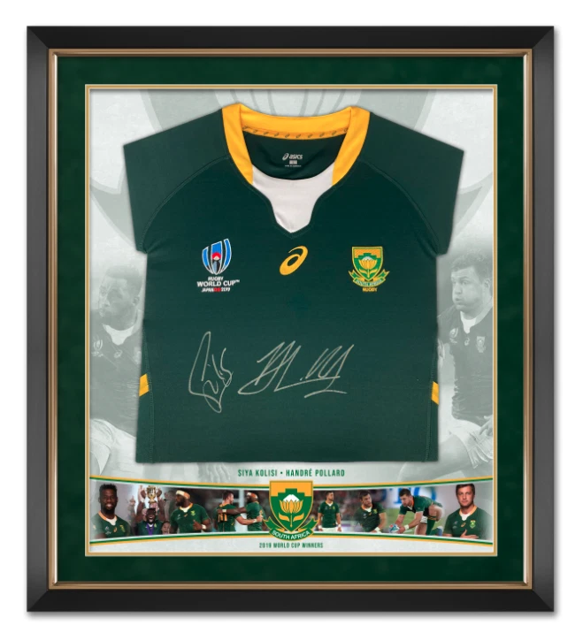 Signed Siya Kolisi Jersey Framed Rugby World Cup Winner, 42% OFF