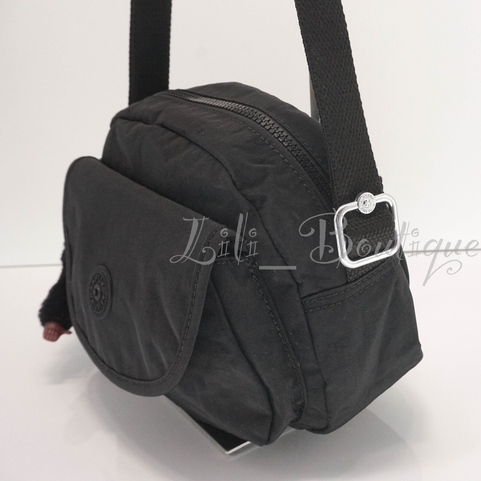 NWT Kipling K15313 Stelma Crossbody Small Shoulder Bag Polyamide Black ...