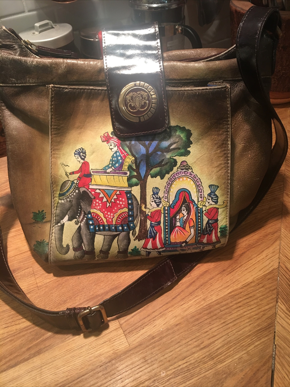 handbags original by sharif 1827 Hand painted Bag, Indian Wedding Scene ...