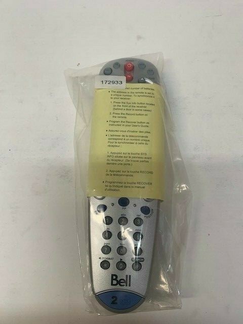 BELL-TELUS TV PVR 6.4/5.4 IR-UHF 9242 4500 3200 9400 9241 5900 5100 ...