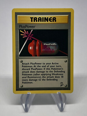 PlusPower 113/130 - Uncommon - Vintage English Base Set 2 Pokemon Card ...