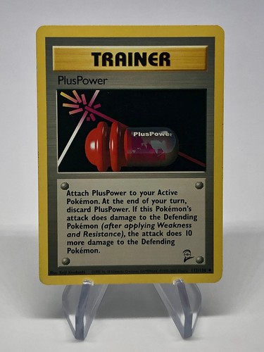 PlusPower 113/130 - Uncommon - Vintage English Base Set 2 Pokemon Card ...
