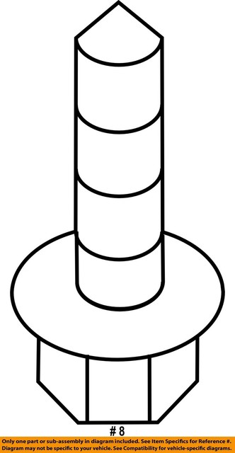 Mazda 9KDB00616 Genuine OEM Under Cover Bolt for sale online | eBay