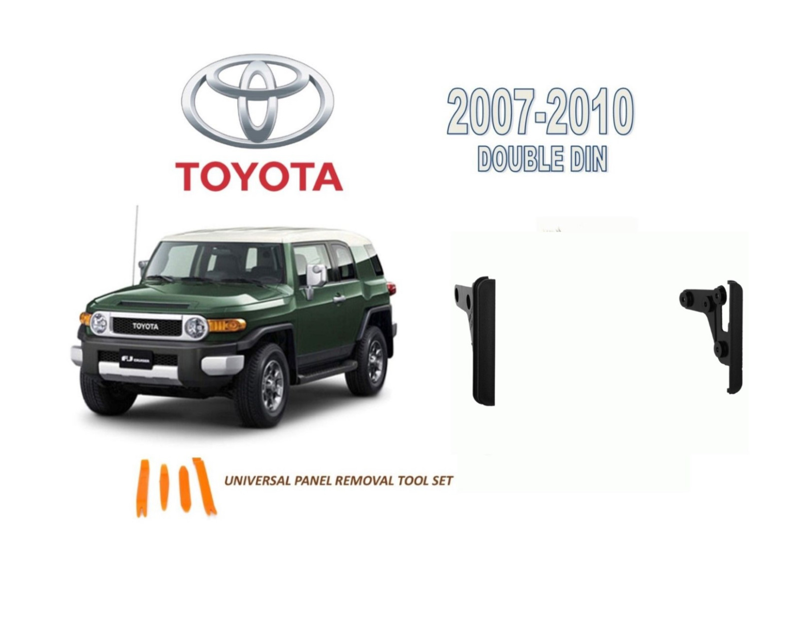 2007-2010 TOYOTA FJ CRUISER DASH INSTALL KIT for CAR STEREO, with Tool ...