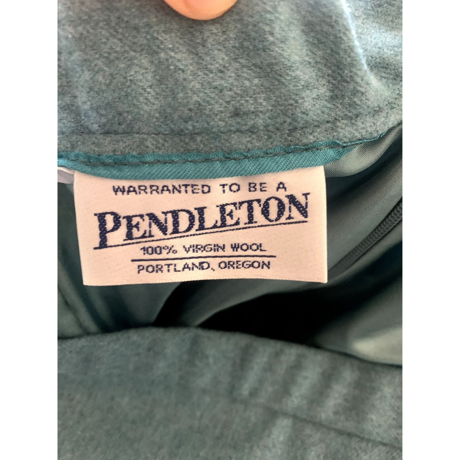 Pendleton Vintage Virgin Wool 90s A-line Skirt 10 - Gem