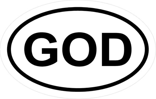 *Magnet* 3.5” x 5.5” Oval: God | eBay