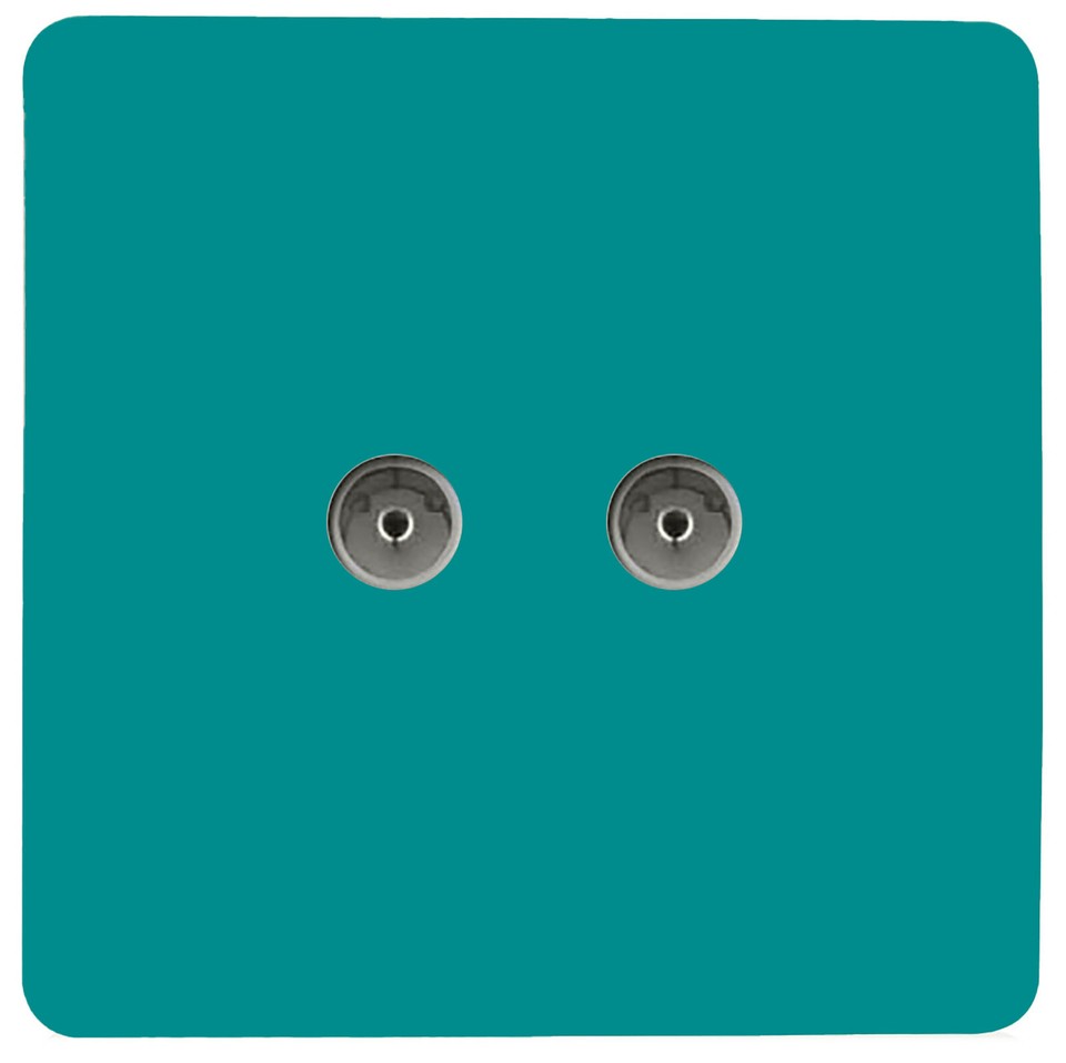 Trendi Switch Bright Teal Designer Lightswitches, Plug Sockets, Fused ...