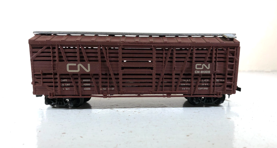 Unbranded Canadian National CN 81000 Livestock Box Car Wagon HO Scale ...