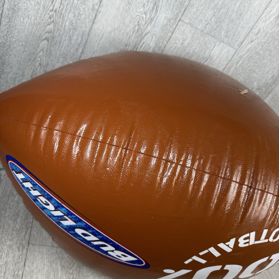 1999 Budweiser BUD LIGHT 100% FOOTBALL Inflatable 36" Blow-Up Bar Man ...