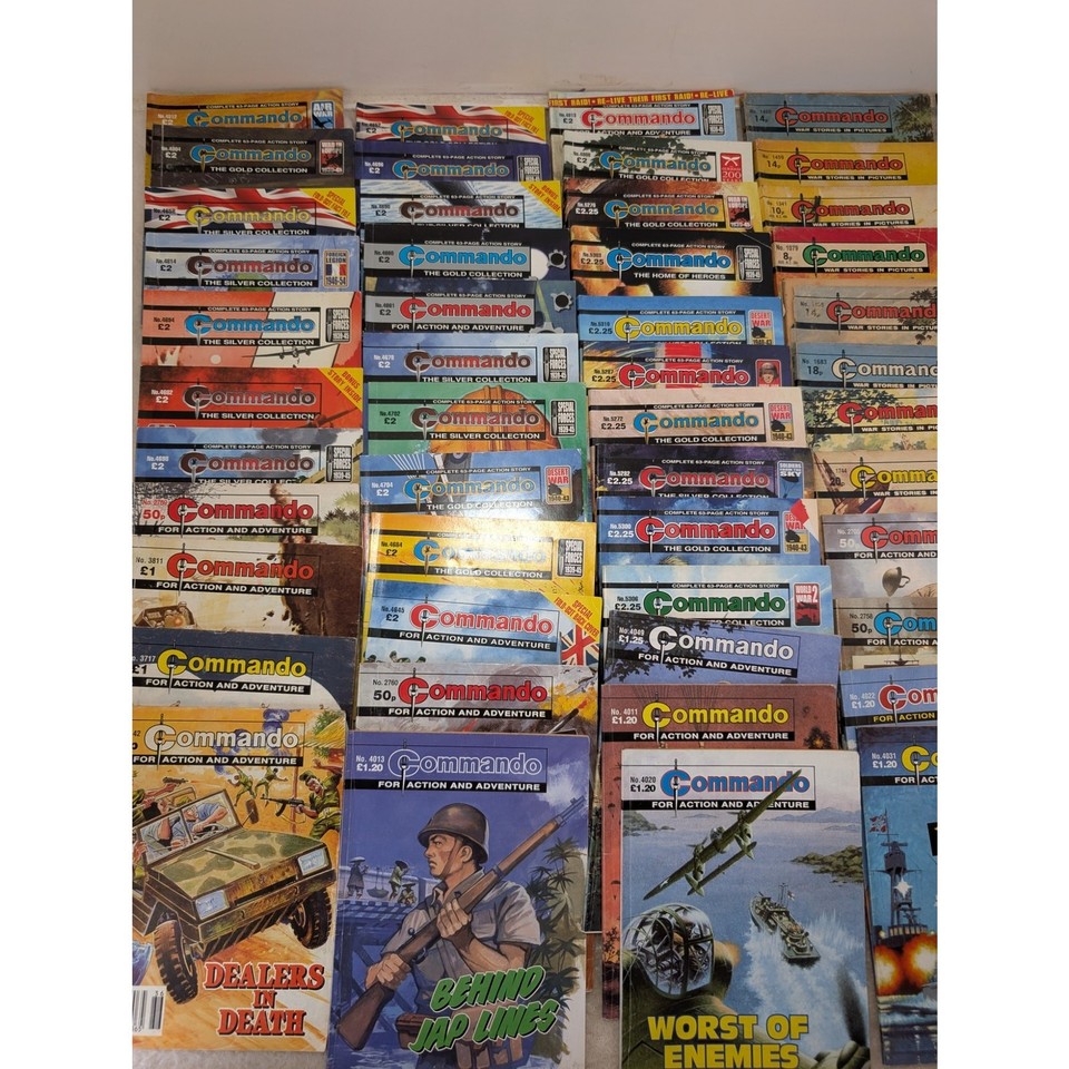 Commando Bundle X 59, Great Condition, Vintage Comics, Random Numbers ...