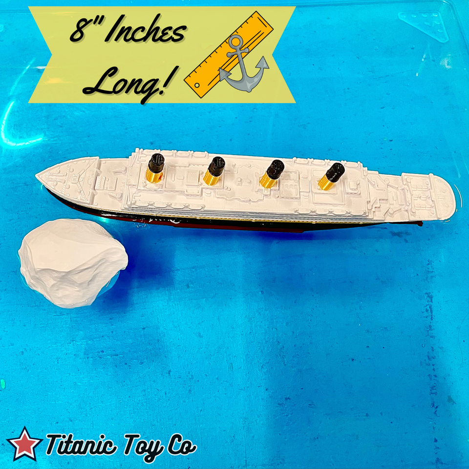 3 Pk Split In Half Titanic & Britannic & Olympic Bath Boat And Pool Toy ...