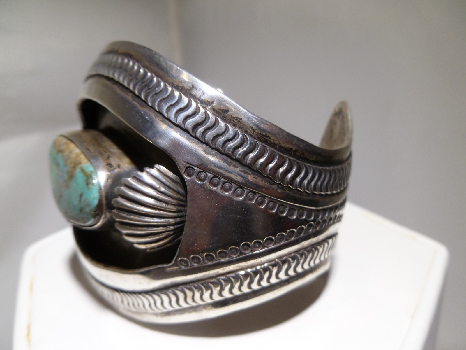 Carl Allen Begay 1912-1972 Navajo Cuff Bracelet Shadow Box Turquoise ...