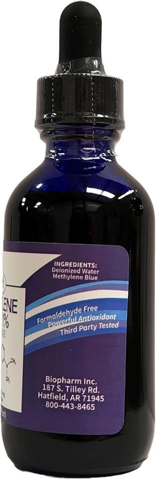 Pharmaceutical Grade Methylene Blue in Stylish 100 mL Glass Bottles ...