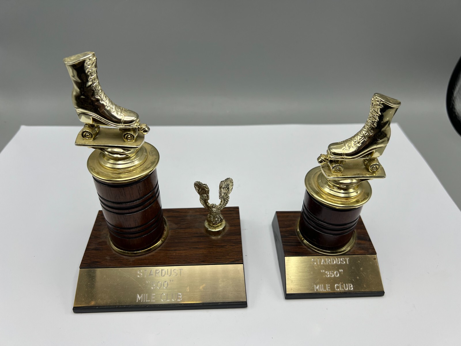 Lot of 2 Vintage Stardust 350 and 500 Mile Roller Skating Trophies ...
