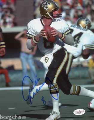 ARCHIE MANNING SIGNED GAME ACTION 8X10 PHOTO - JSA - NEW ORLEANS SAINTS ...