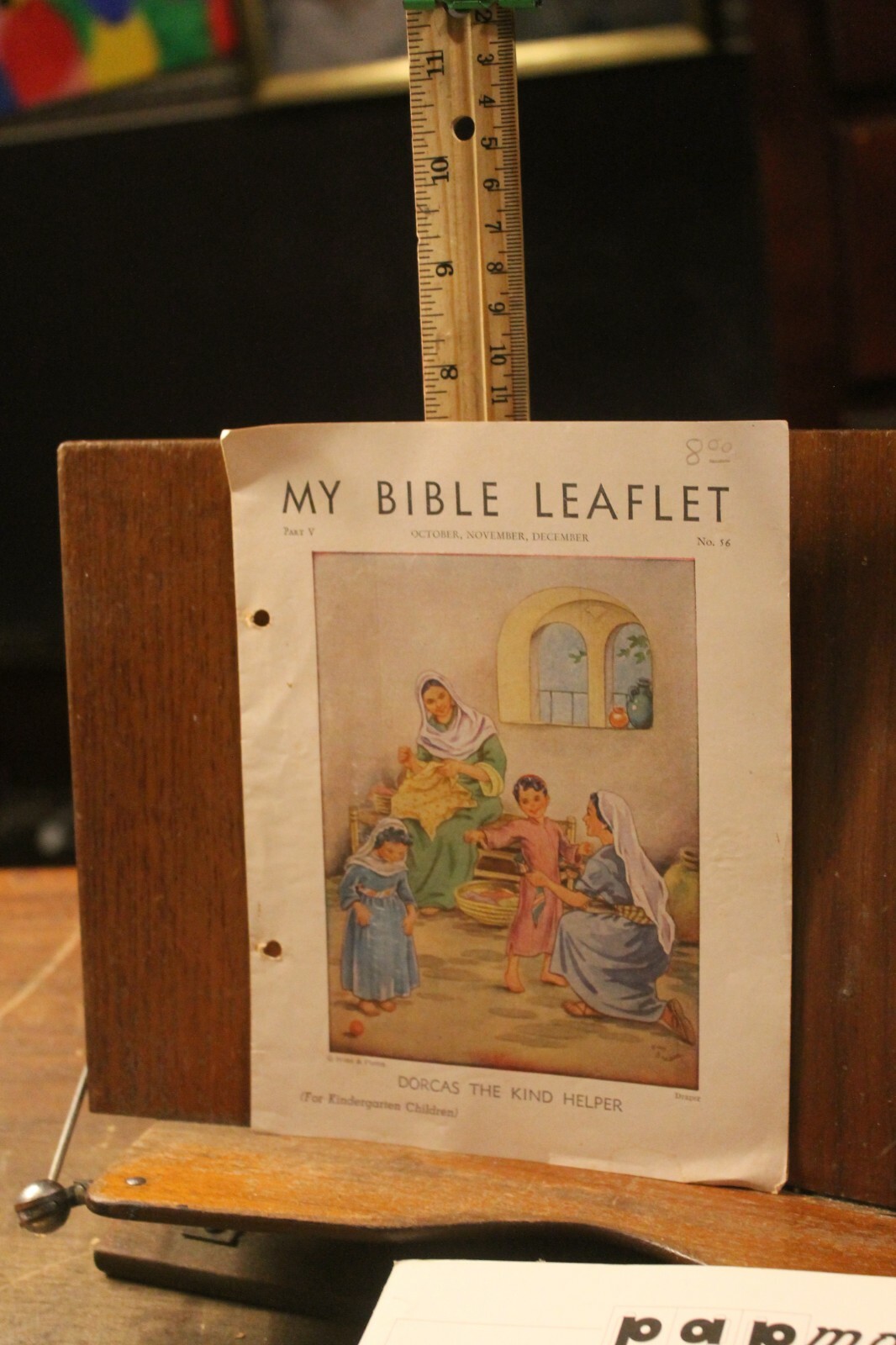 Vintage 1947 My Bible Leaflet Kindergarten Christian Nox Oct Dec Part V ...