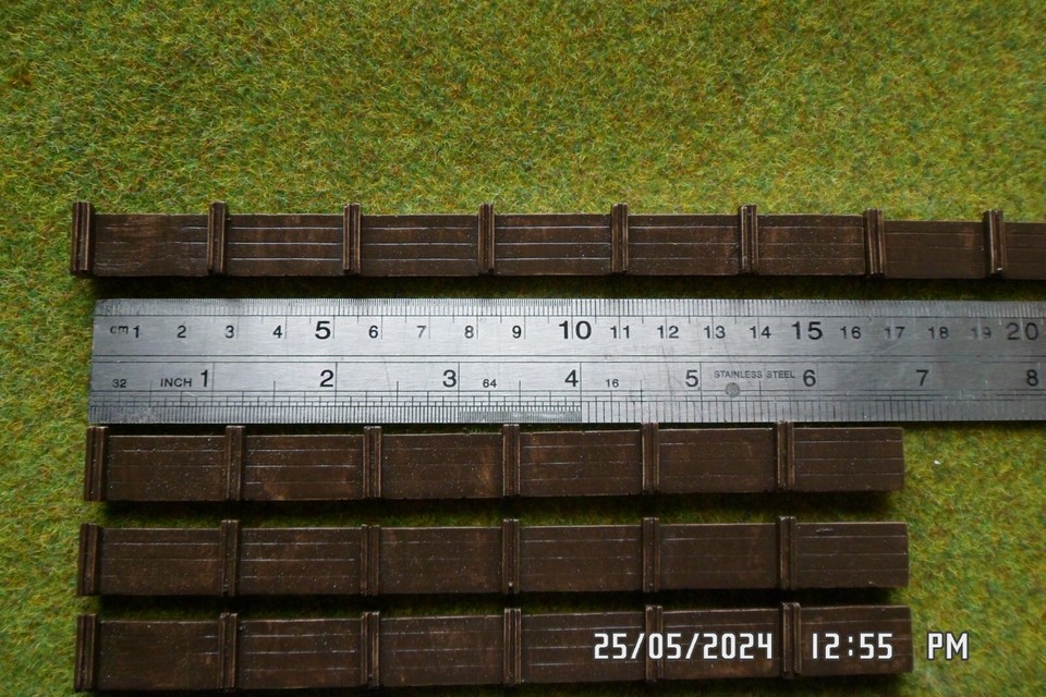 Model Railway scenery 00 Gauge sleeper style embankments x8 | eBay UK