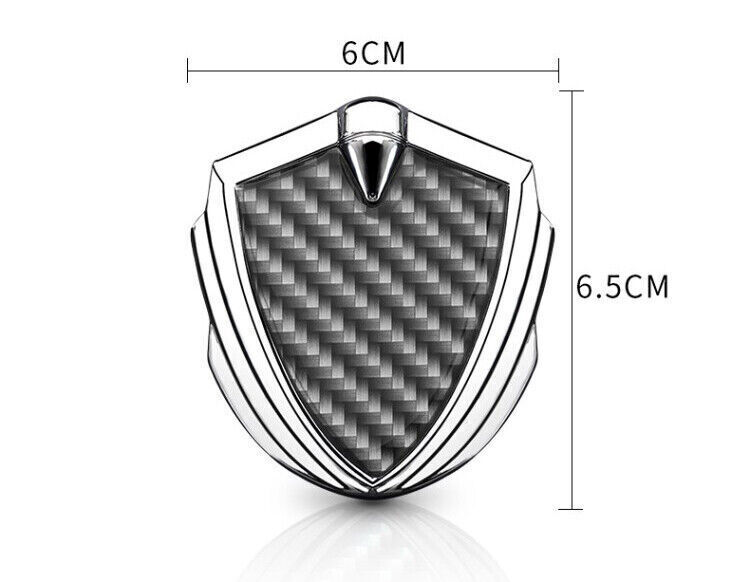 1PC 3D Metal Car Sticker Decals For Mercedes Benz Shield Shaped Badge ...