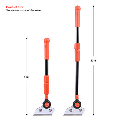 Retractable Long Handle Bulldozer Blade Scraper Tool Floor Label ...