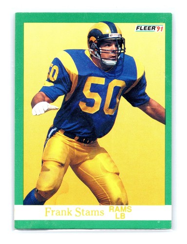 1991 Fleer Football #276 Frank Stams Los Angeles Rams | eBay